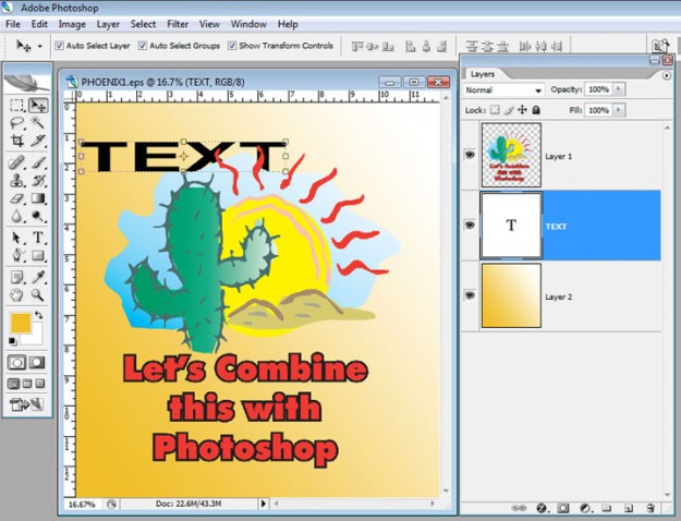 Combining Corel Images with Photoshop