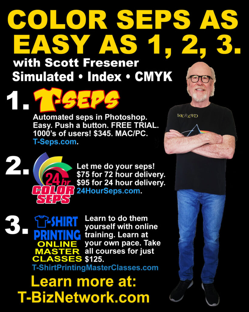 One of the hardest parts of T-Shirt screen printing is doing color separations that work when at ...